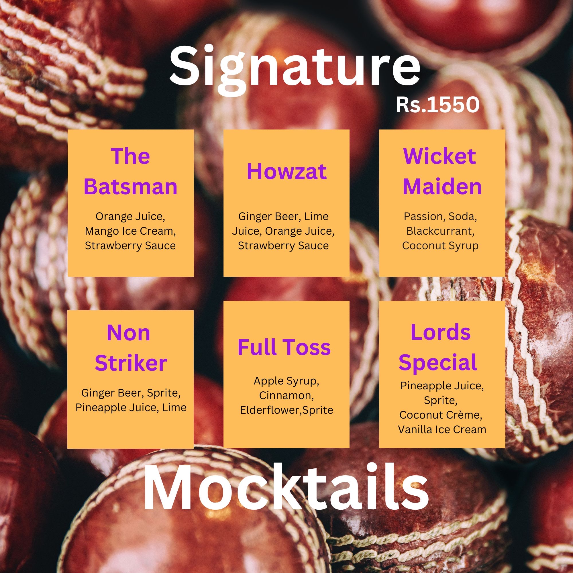 Beverage Menu – Lords Restaurant