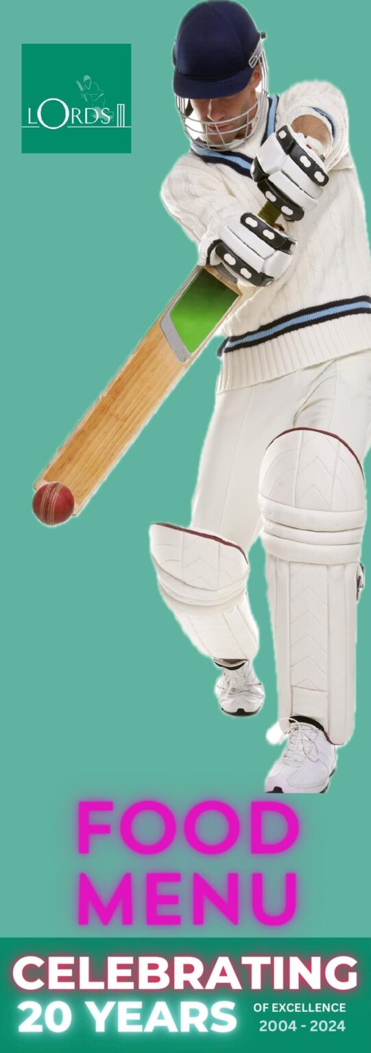 Dinner Menu – Lords Restaurant