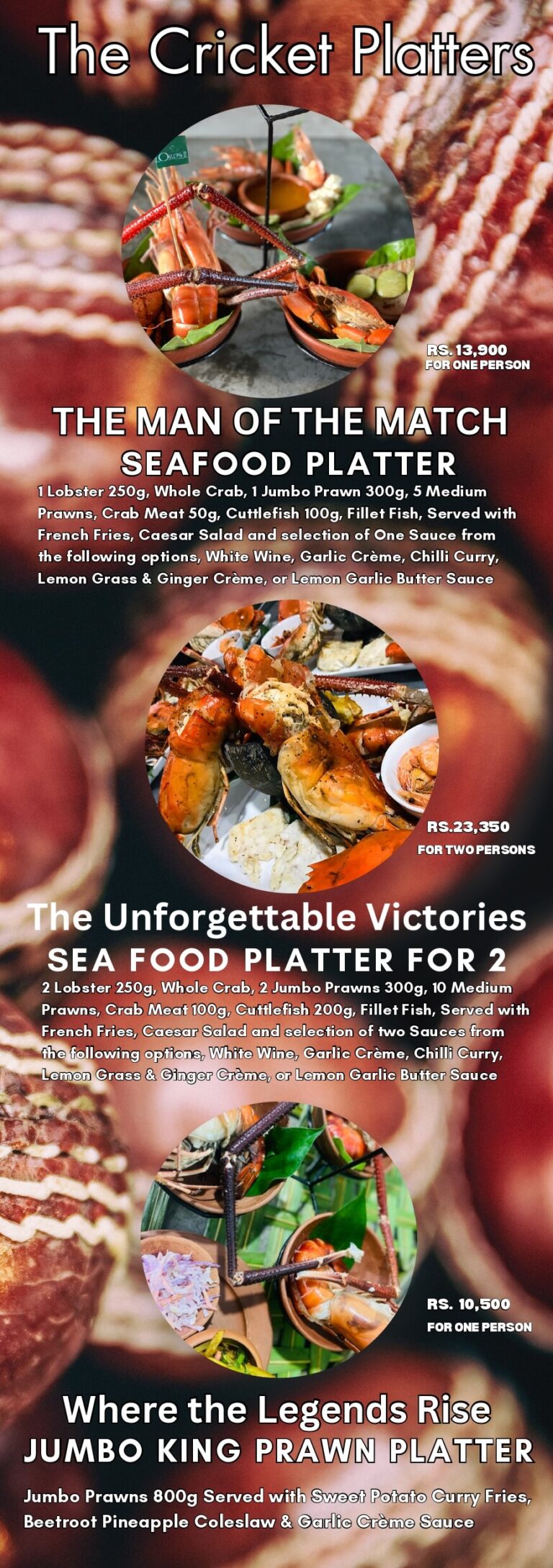 Dinner Menu – Lords Restaurant